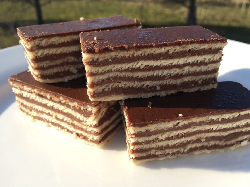 Croatian Mađarica Recipe (Layered Chocolate Slice) - Chasing the Donkey