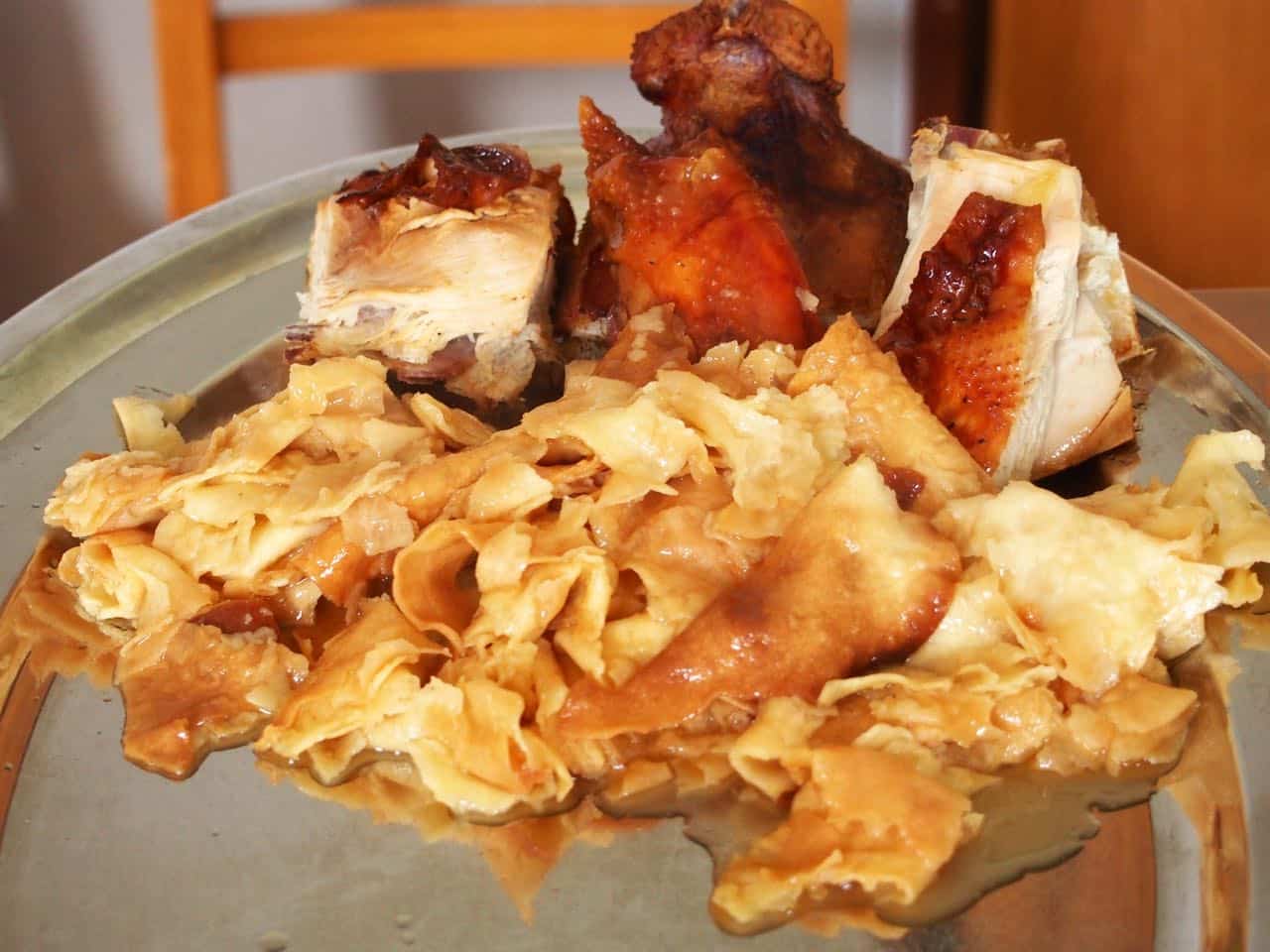 Traditional Croatian Recipes: Roast Turkey With Mlinci | Chasing the Donkey