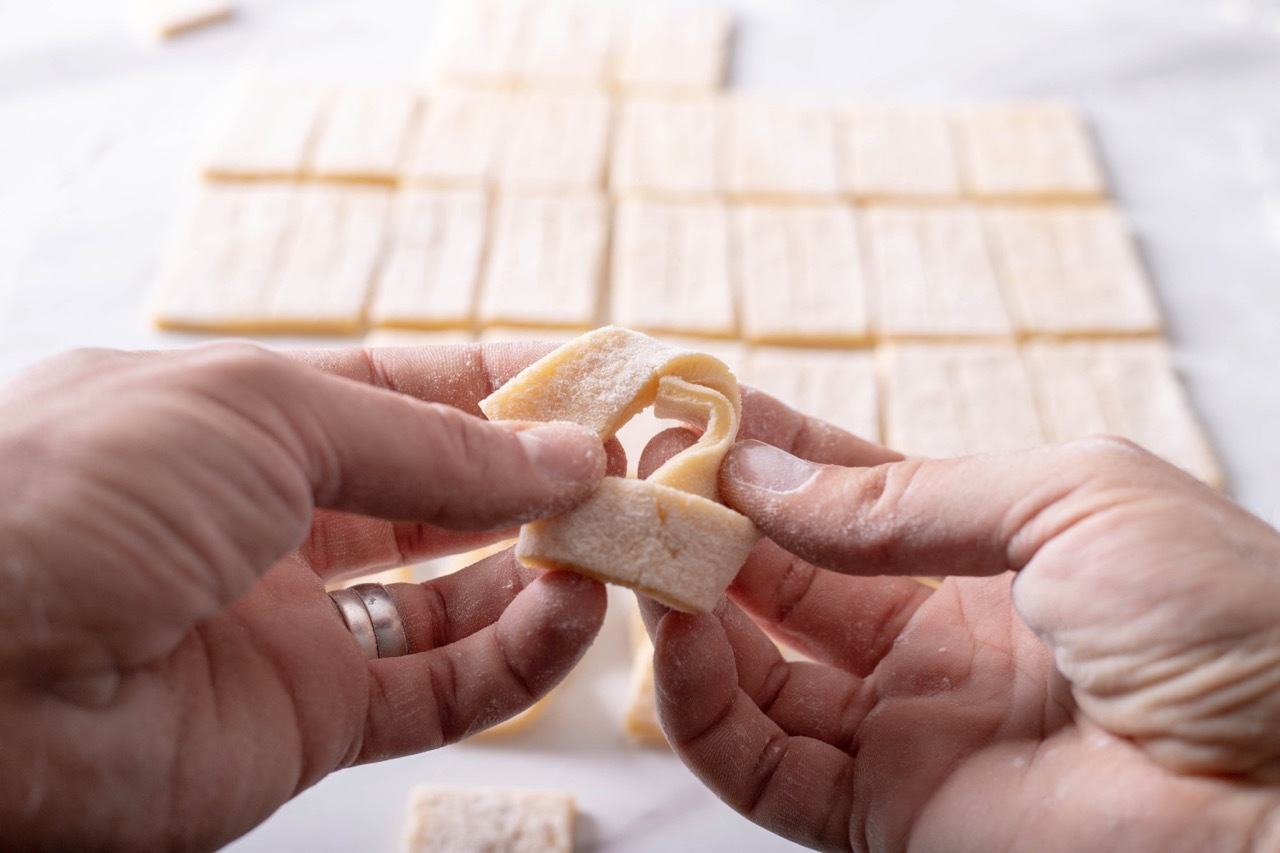 Croatian Kroštule (Sweet Pastry Knots) | Chasing the Donkey