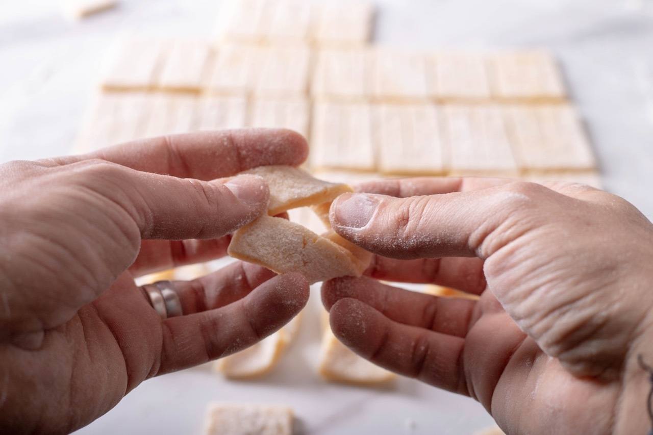 Croatian Kroštule (Sweet Pastry Knots) | Chasing the Donkey