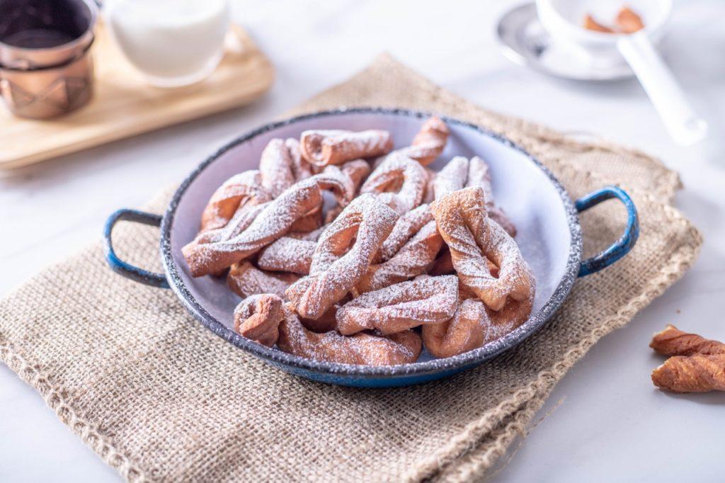 Croatian Kroštule (Sweet Pastry Knots) | Chasing the Donkey