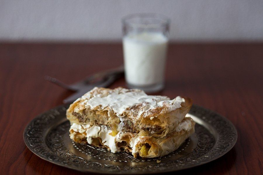 How To Make Buredžici (Meat Pie With Sour Cream)