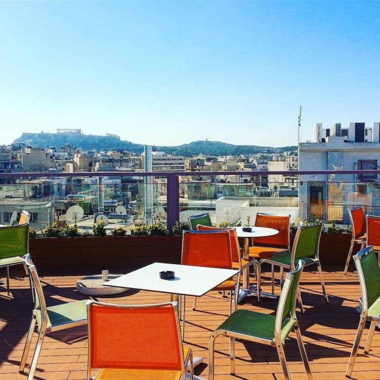 The Best Rooftop Bars In Athens For Eating & Drinking | Chasing the Donkey