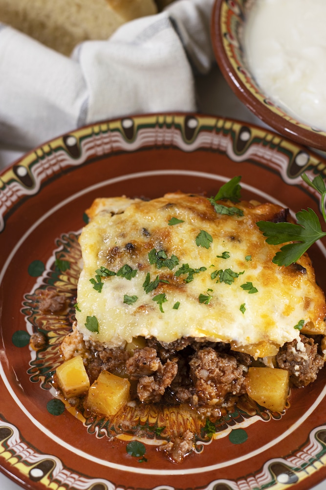 Quick And Easy Bulgarian Moussaka Recipe | Chasing the Donkey