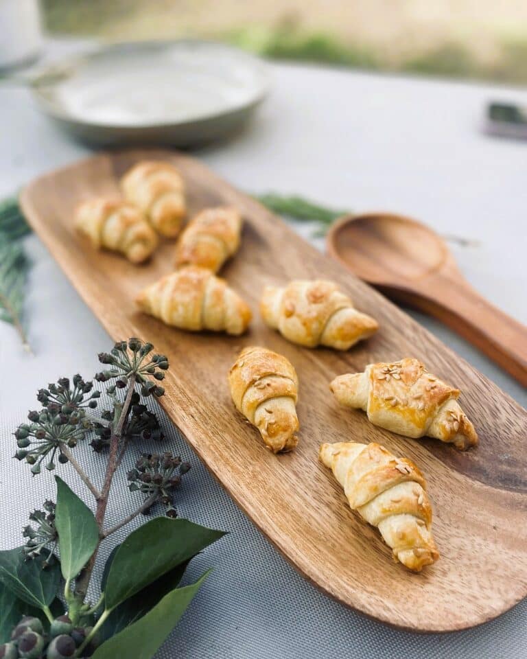 Cheese Crescent Rolls Recipe (Kiflice Sa Sirom) | Chasing the Donkey