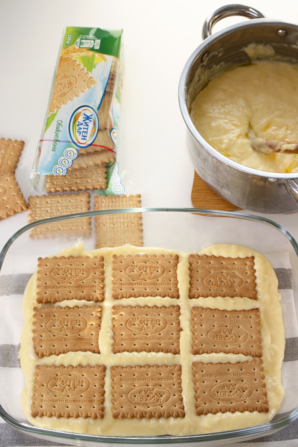 No Bake Biscvitena Torta - Bulgarian Biscuit Cake Recipe