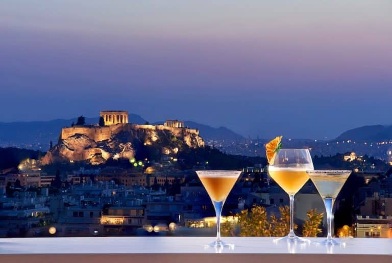 The Best Rooftop Bars In Athens For Eating & Drinking | Chasing the Donkey