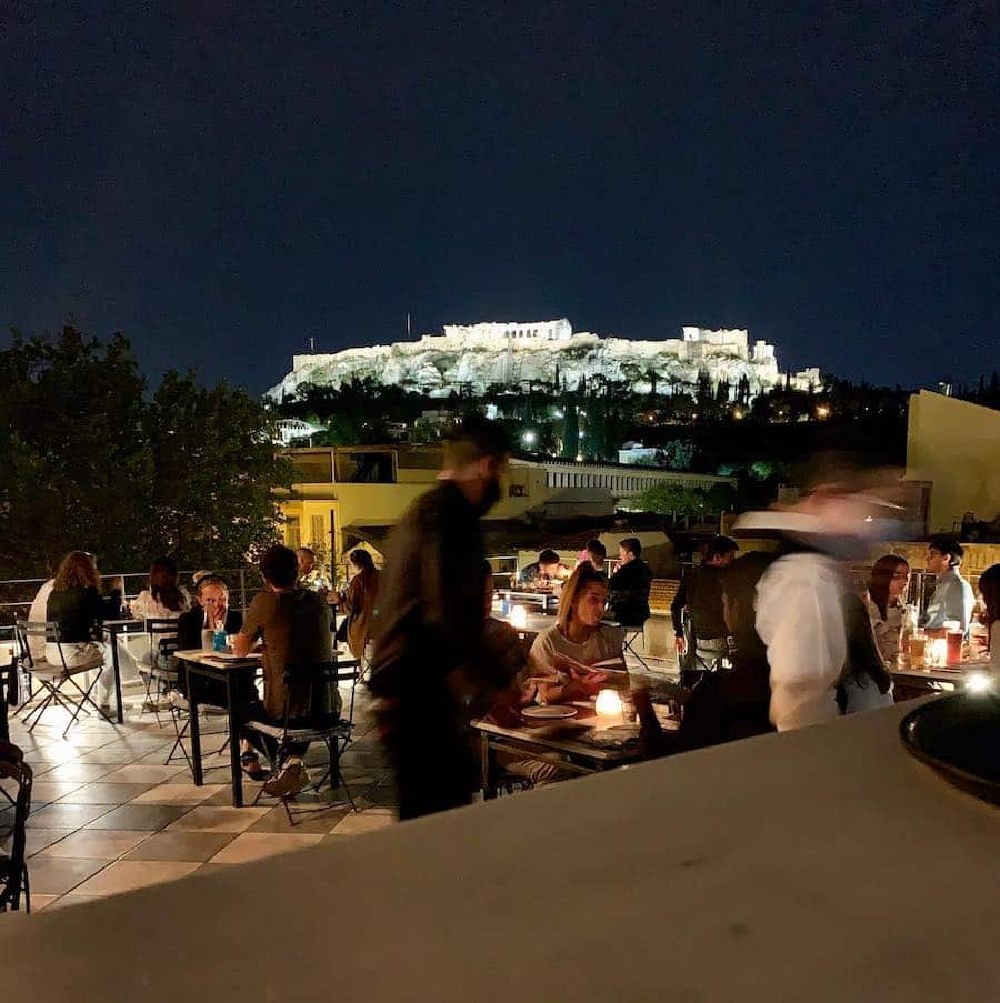 Acropolis View Athens Rooftop Restaurants | Chasing the Donkey